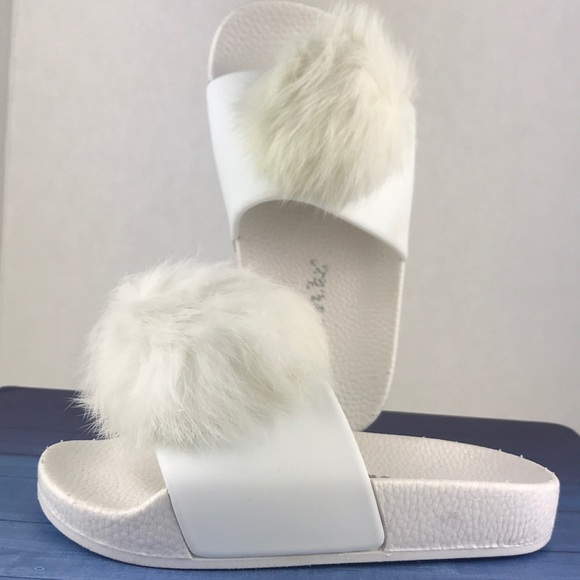 Forever 21 | Shoes | Pom Pom Girls Slide Sandals | Poshmark